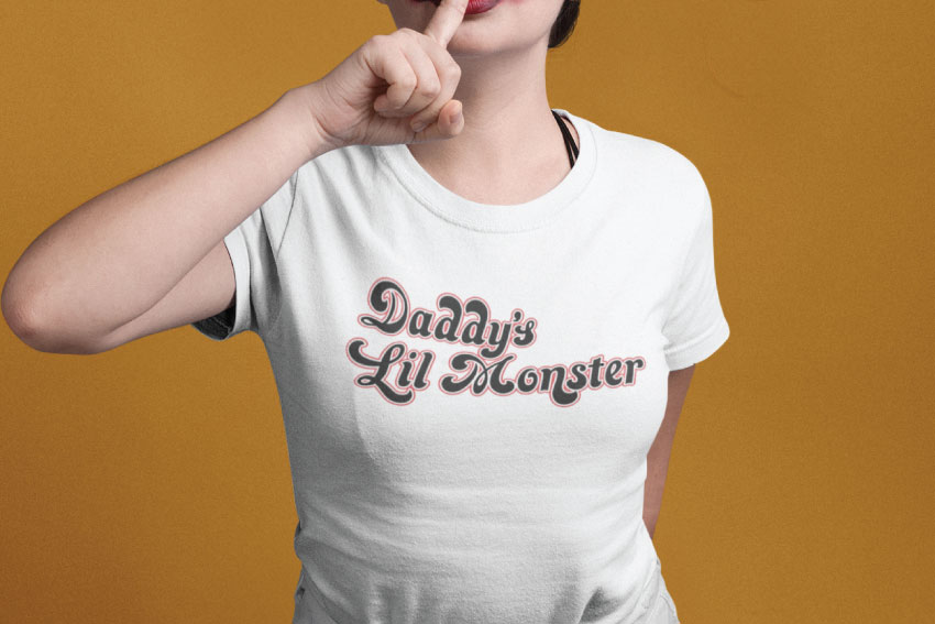 Teeshirt Femme - Daddy's Lil Monster - Teeshirt-minute.com